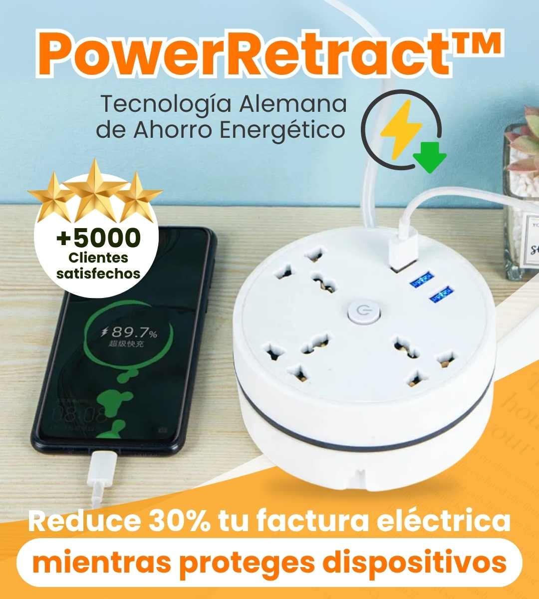 PowerRetract™ - Extensión retráctil anti enredos.2 – Homecoming